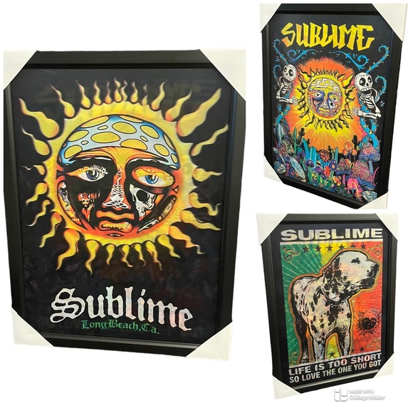 Art | New Sublime Framed Lenticular Poster Picture | Poshmark